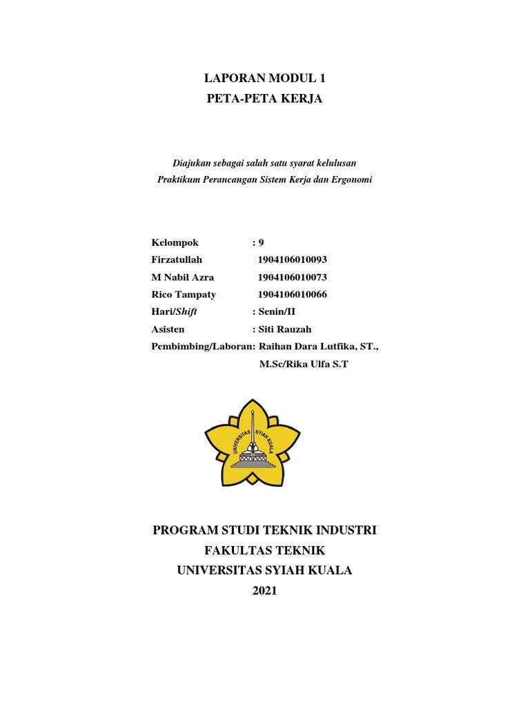 LAPORAN BAB 1 Peta Peta Kerja | PDF