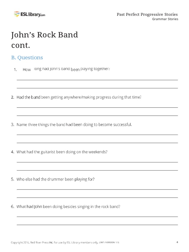 John S Rock Band Questions | PDF