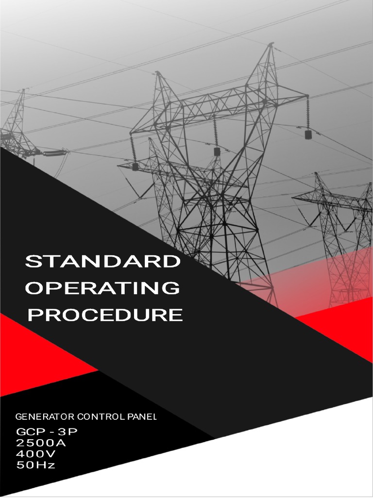 Sop Generator Set | PDF | Safety | Energy Conversion