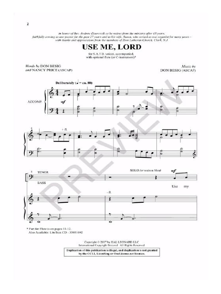Use Me Lord | PDF