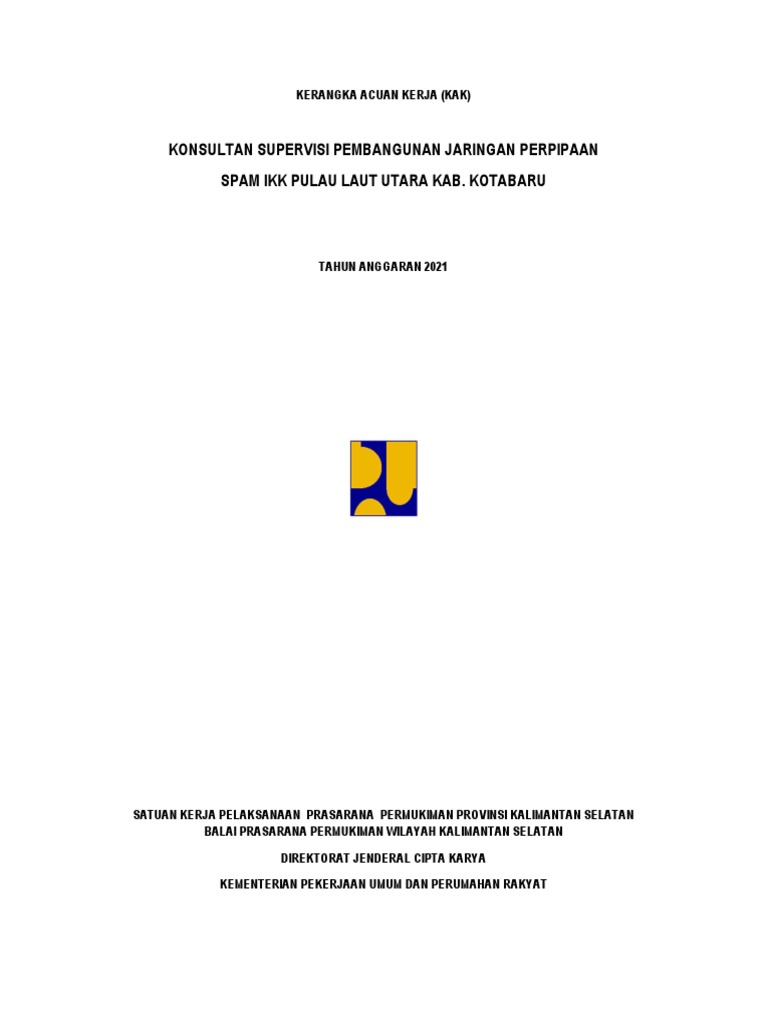 KAK SPV SPAM IKK Pulau Laut Utara New | PDF