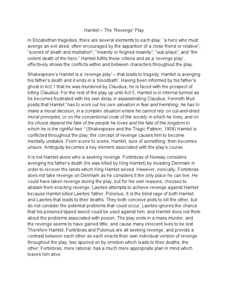 Hamlet Summary | PDF | Hamlet