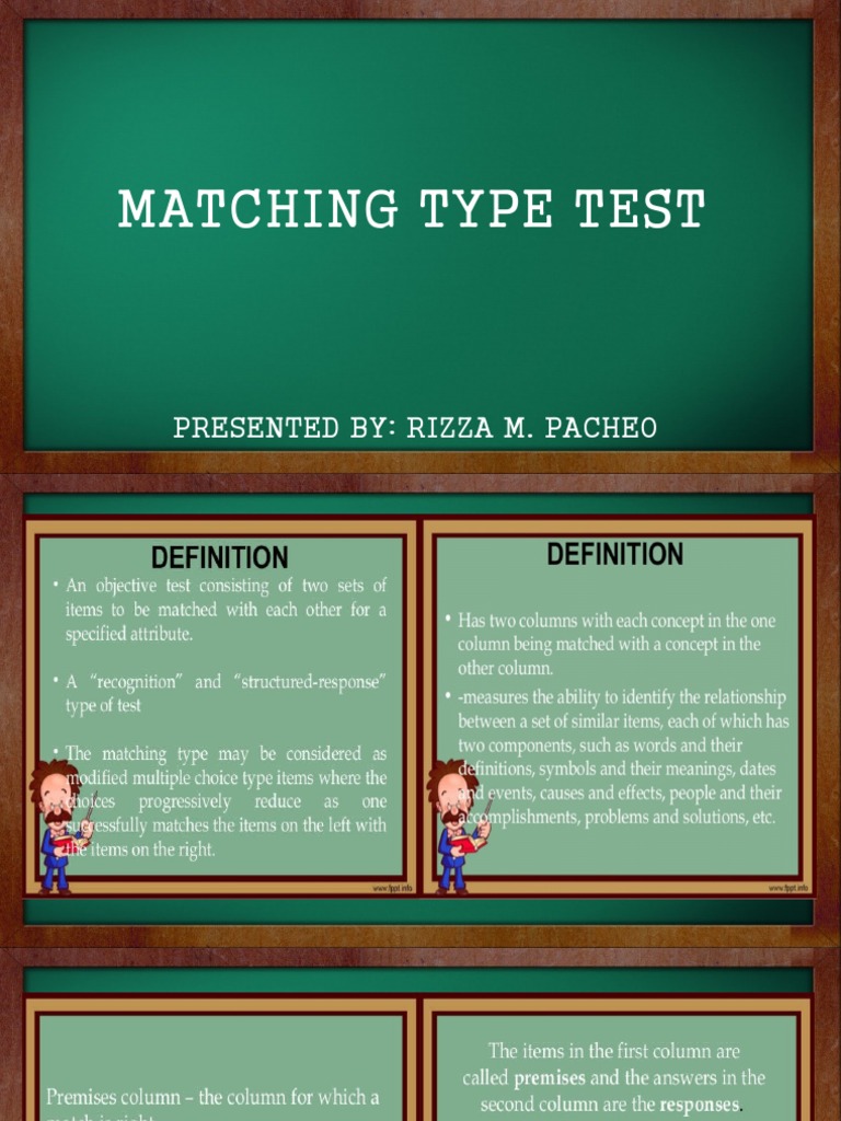 Matching Type Test | PDF