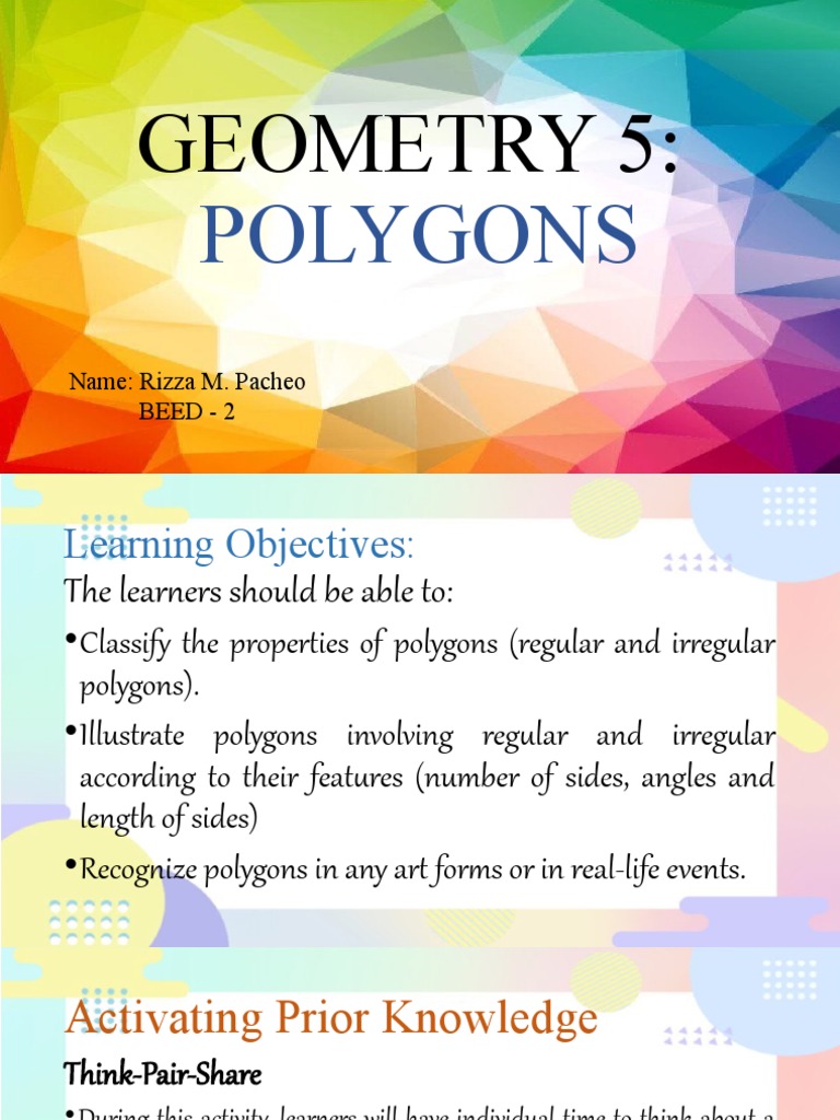 Polygons (Grade 5) | PDF | Polygon | Shape