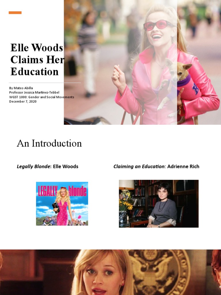 The Feminist Theory of Elle Woods' Character Arc | PDF | Human Nature ...