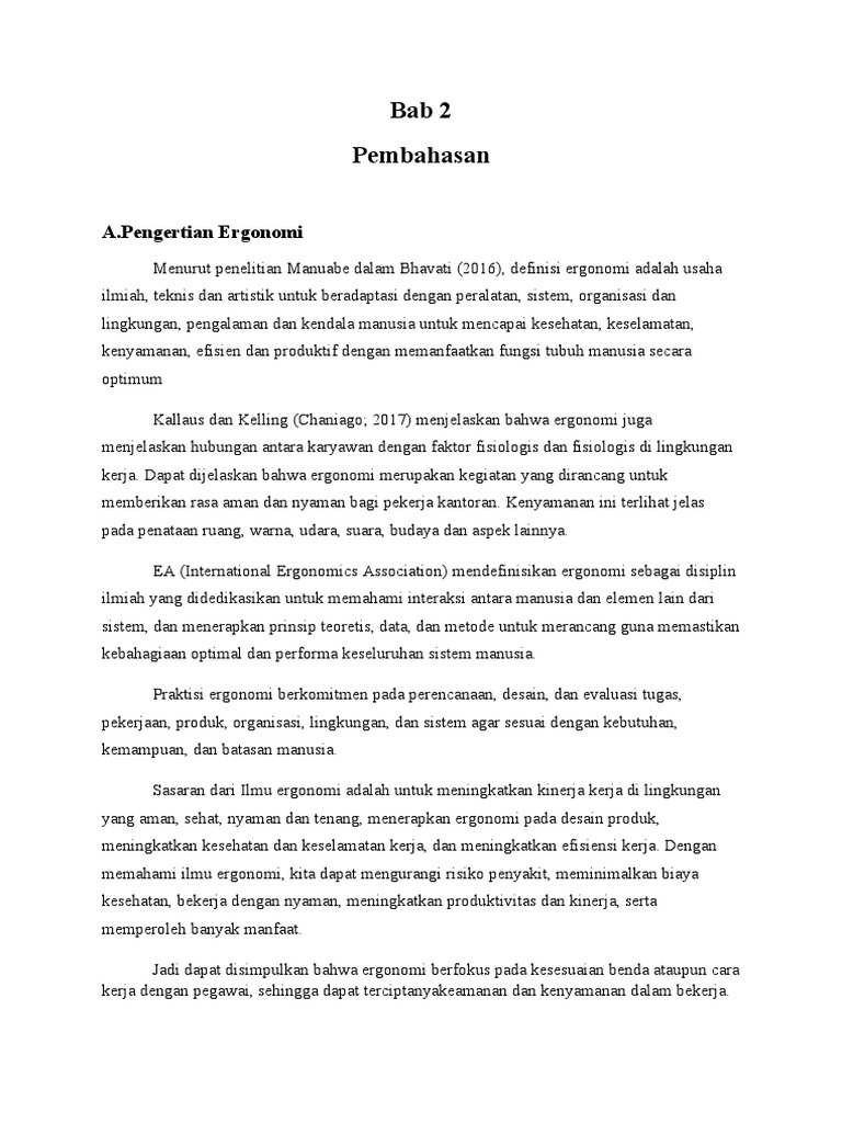 Bab 2 Pembahasan Tugas K3 | PDF | Komputer