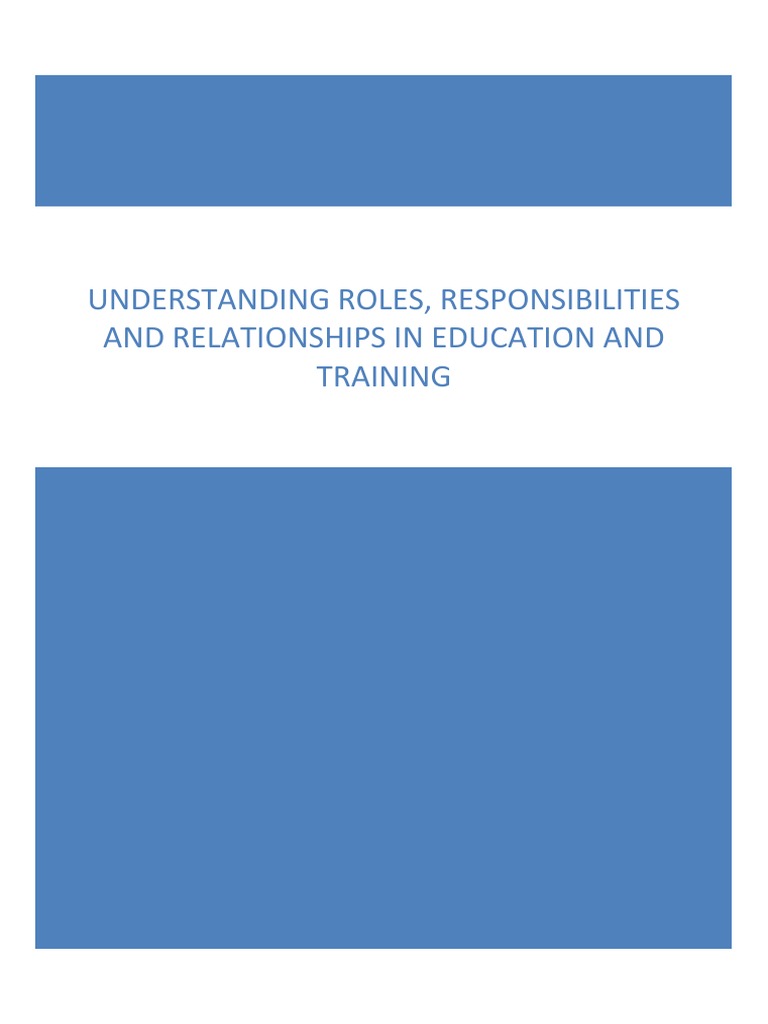 Updated - Understanding Roels, Responsibilities and Relations in ...