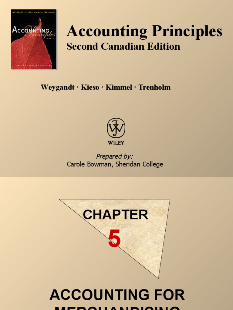 Accounting Principles: Second Canadian Edition | PDF | Inventory | Net ...