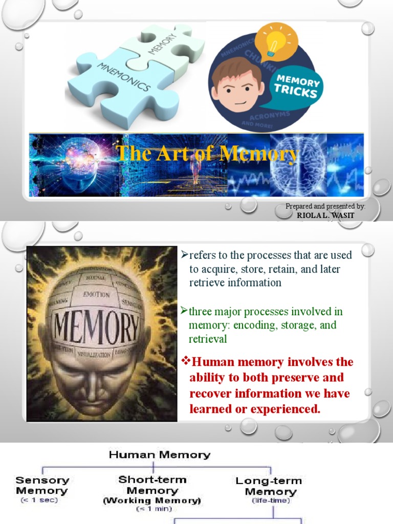 The Art of Memory: Prepared and Presented by | PDF | Mnemonic | Memory ...