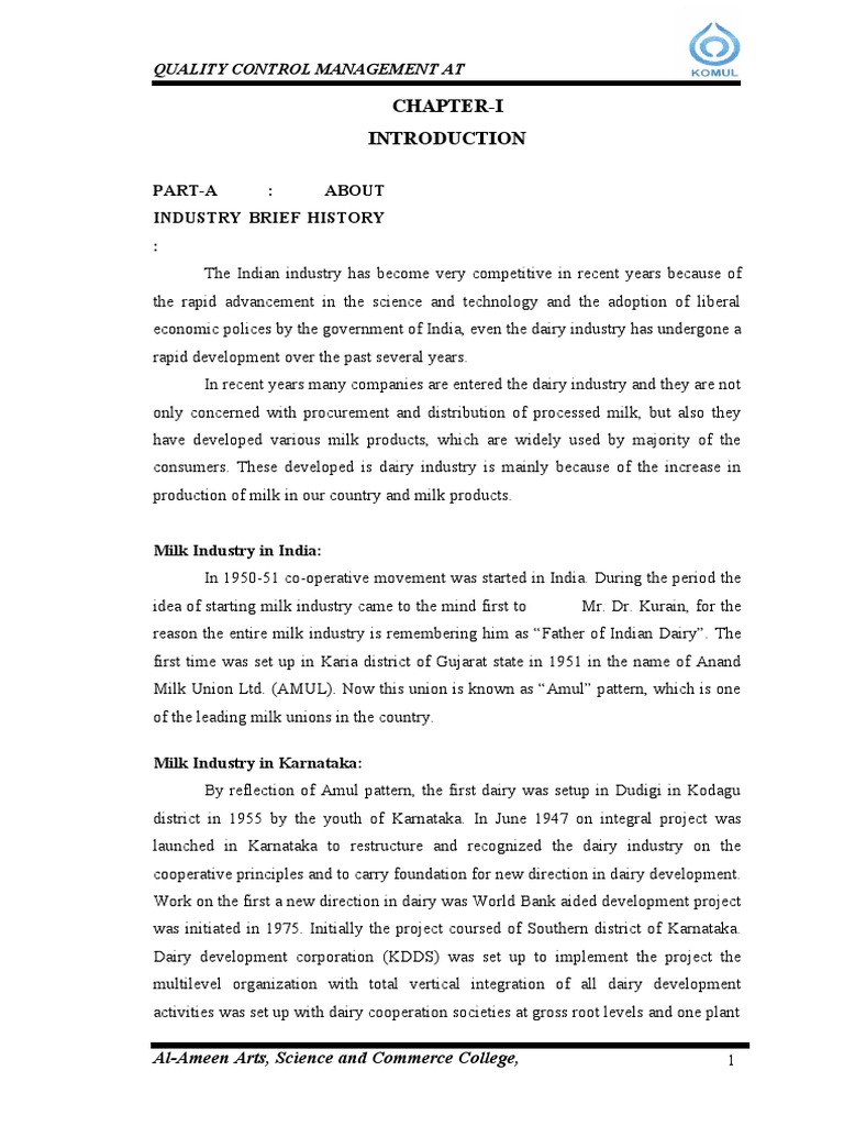 KOMUL Quality Control Full Project | PDF