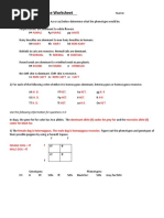 Dihybrid Cross Worksheet Answer Key | PDF