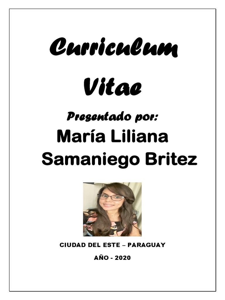 Curriculum Vitae: Presentado Por | Descargar gratis PDF | Etapas educativas | Educación avanzada