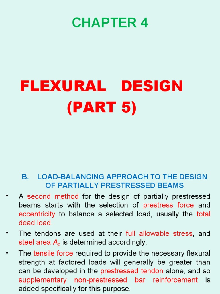 Load-Balancing Design for Prestressed Beams | PDF | Prestressed ...