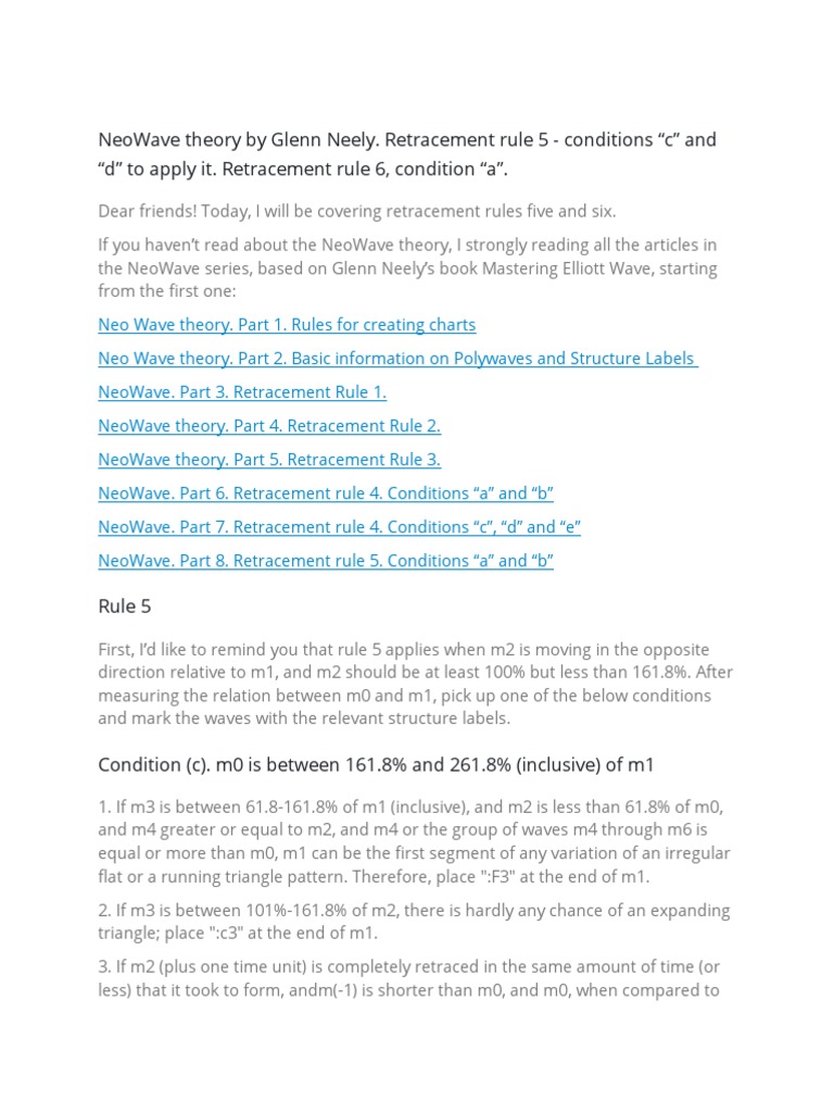 9.NeoWave Theory by Glenn Neely | PDF | Business