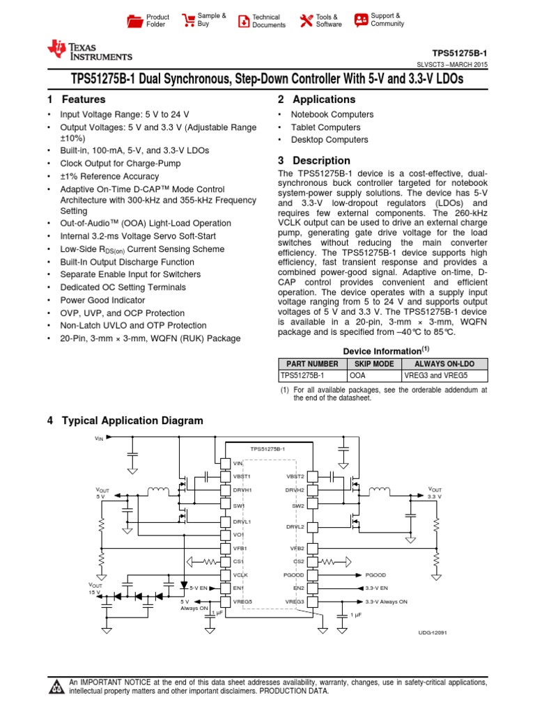 tps51275b 1 | PDF | Electrostatic Discharge | Electrical Components