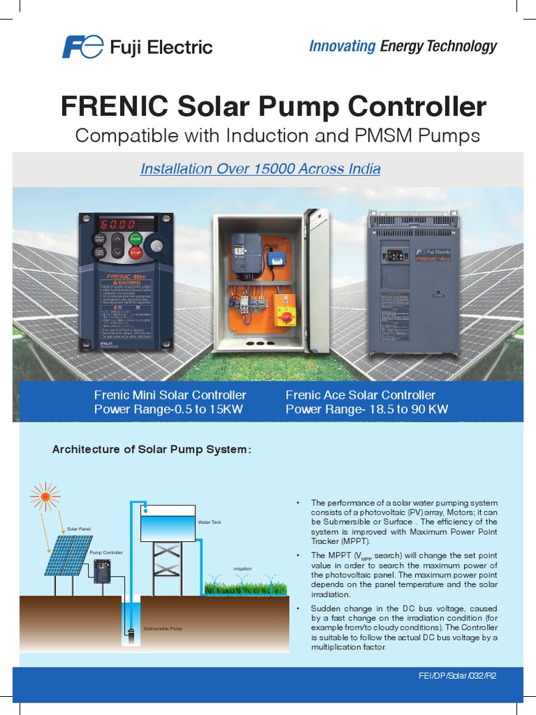 FRENIC Solar Pump Controller: Compatible With Induction and PMSM Pumps ...