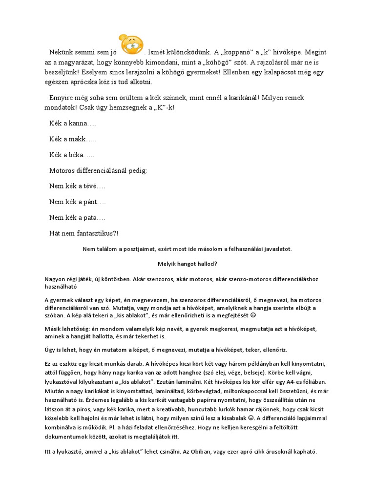 Melyik Hangot Hallod K-T | PDF