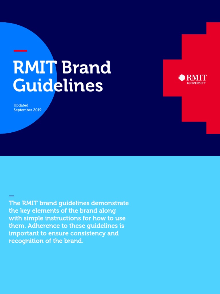 RMIT Brand Guidelines: Updated September 2019 | PDF | Brand ...