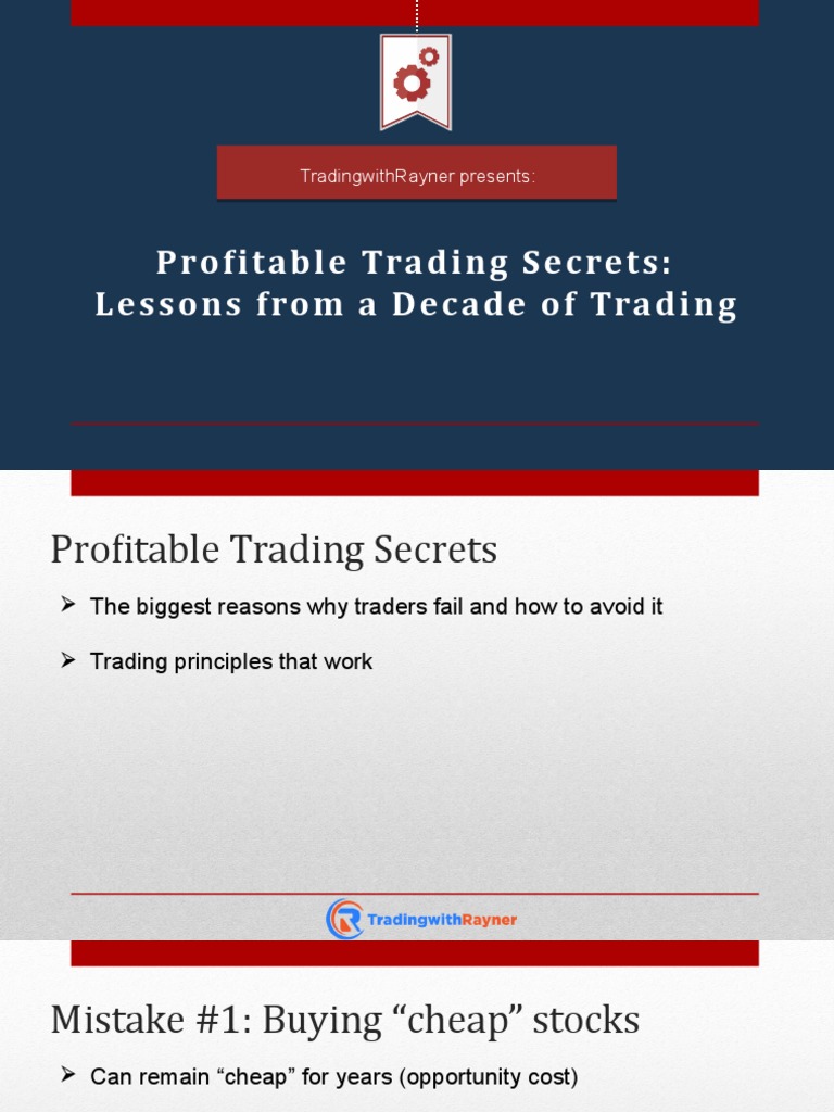 Trading Secrets from Rayner Teo | PDF | S&P 500 Index | Stocks
