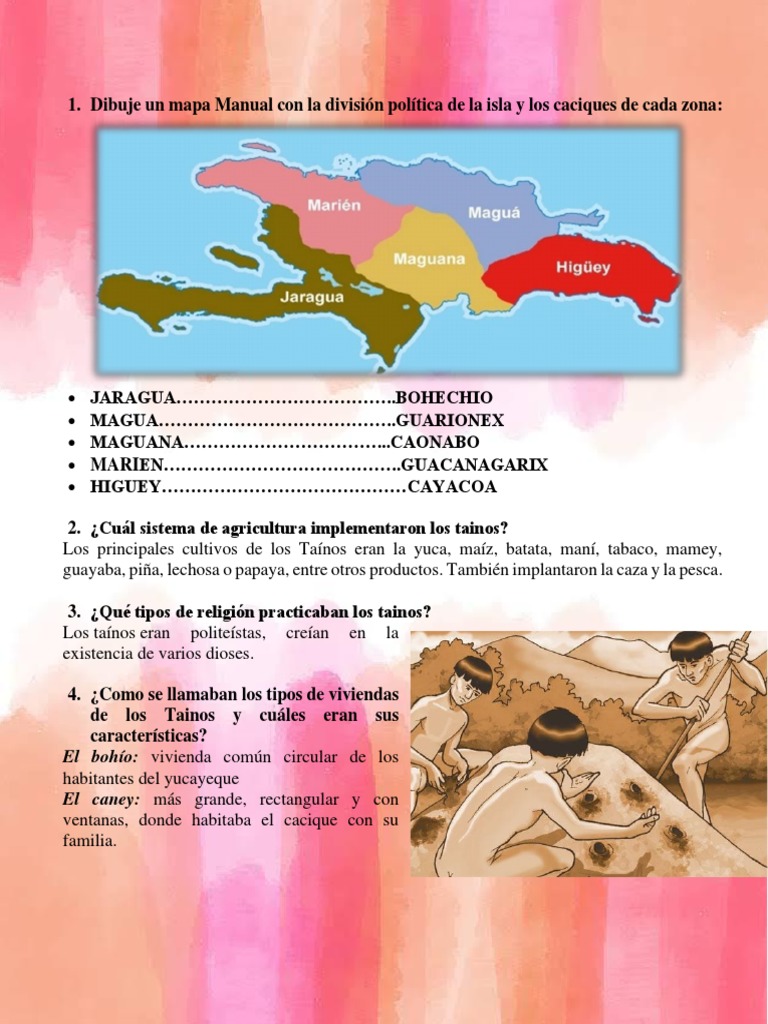 Capitulo1 - La Sociedad Taina y La Colonizacion | PDF | Pueblos ...