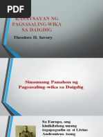 Mga PIling Teorya Sa Pagsasalin | PDF