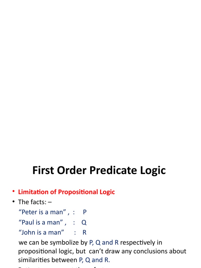 Fopl | PDF | First Order Logic | Interpretation (Logic)