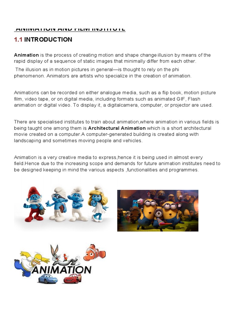 Animation Institute | PDF | Animation | Computer Animation