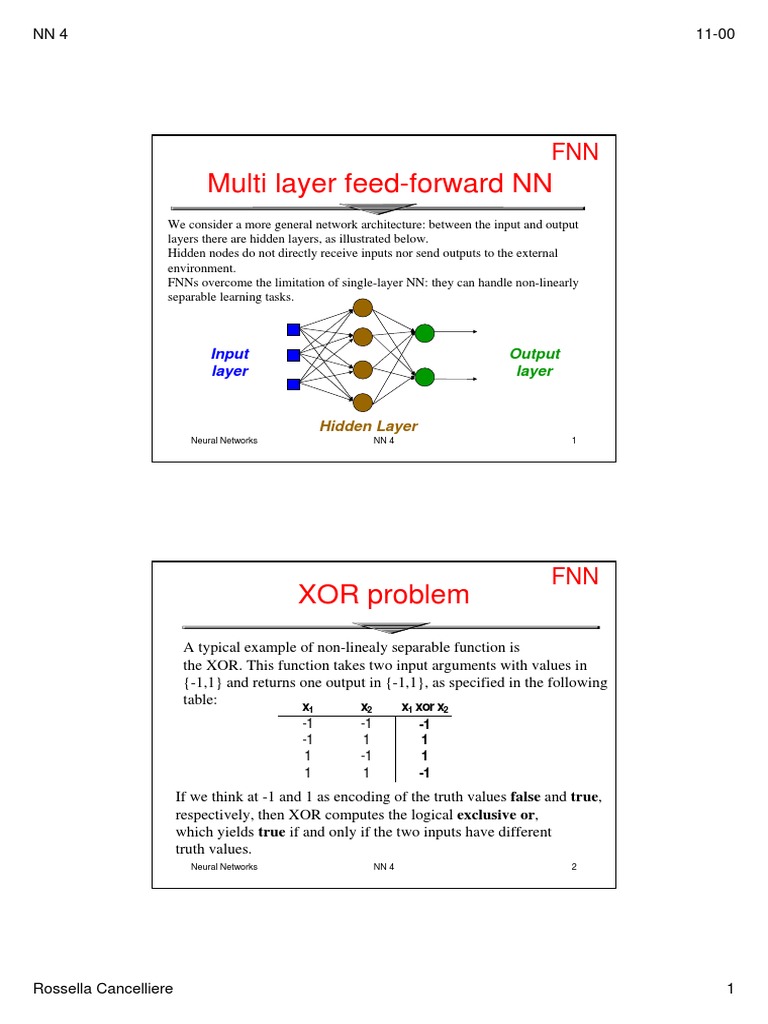Multi Layer Feed-Forward NN | PDF | Artificial Neural Network | Artificial Intelligence
