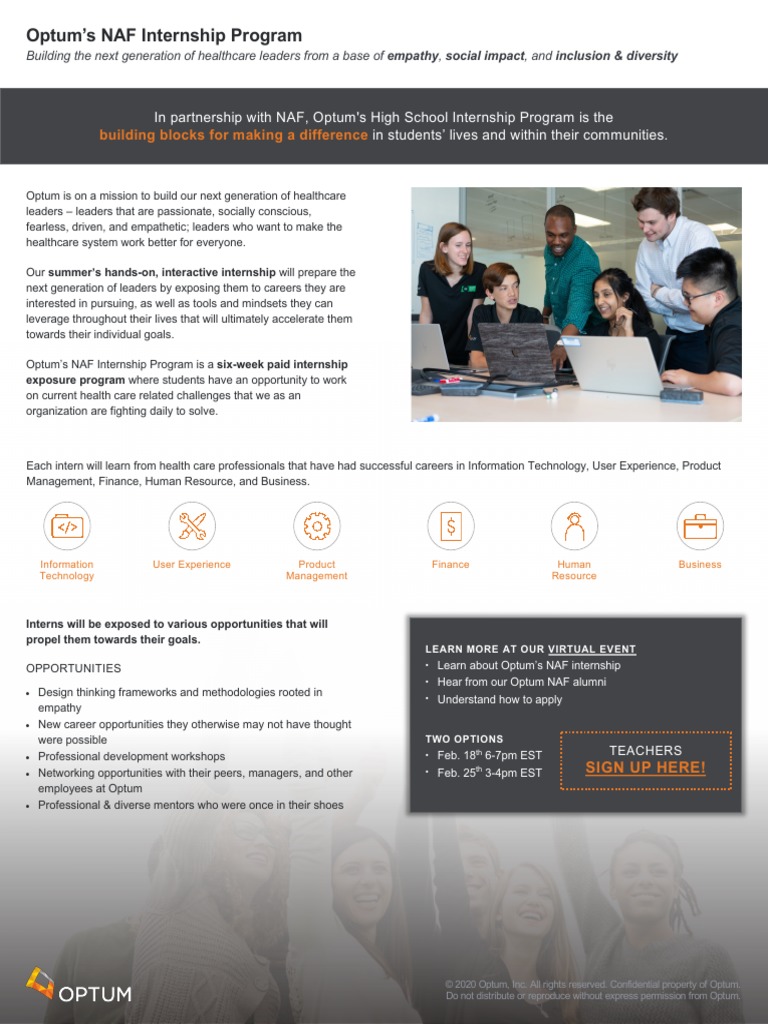 Optum NAF - High School Internship - Info Event Final 2 - 10 - 2021 ...