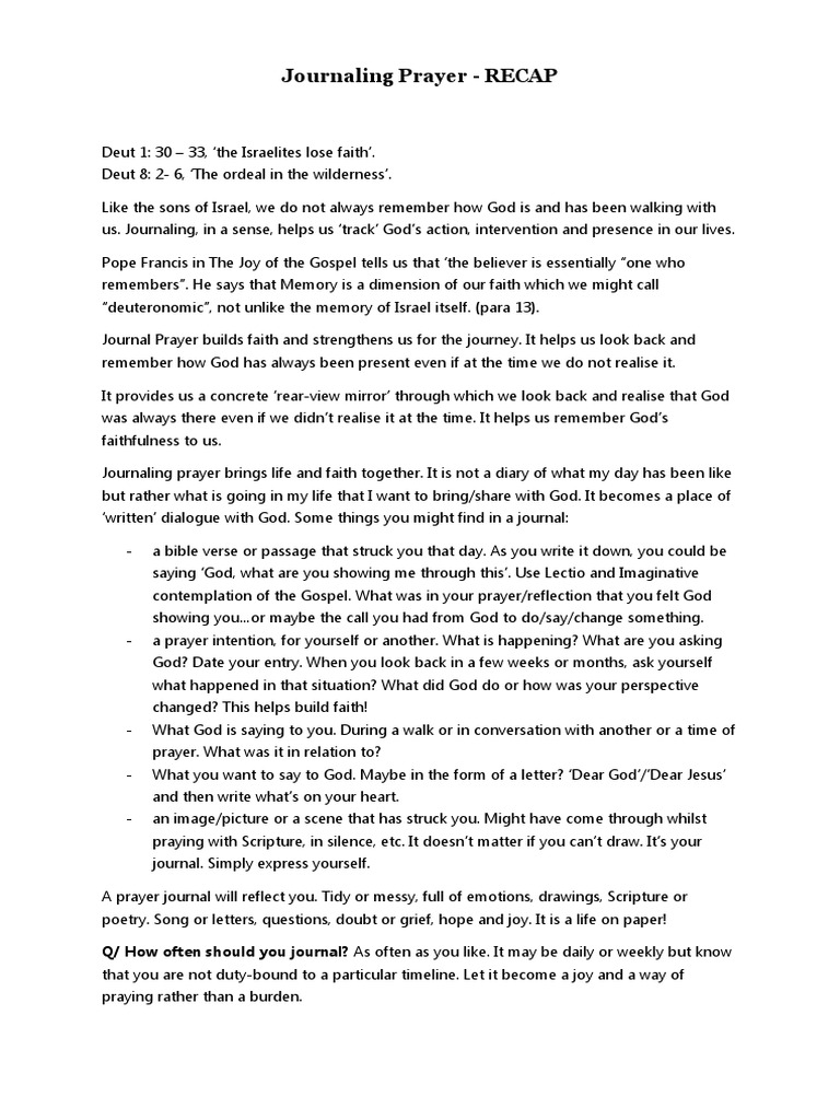 Hanging On To Grace - Journaling RECAP | PDF | Prayer | Theology