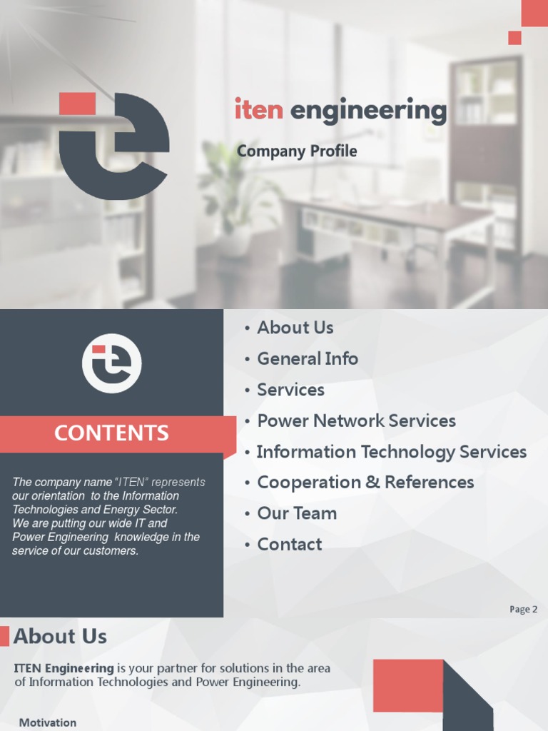 Iten Engineering Company Profile | PDF | Smart Grid | Scada