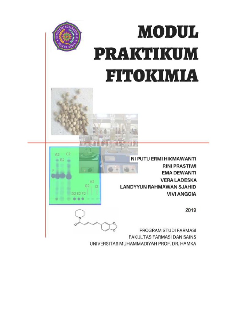 MODUL PRAKTIKUM FITOKIMIA Revisi 28122019 (Baru) | PDF
