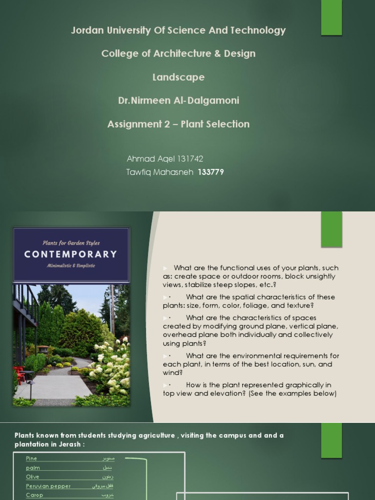 Assignment 2 - Landscape | PDF | Trees | Rosemary