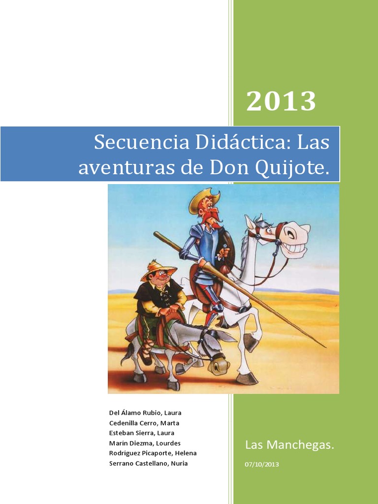 Secuencia Didactica El Quijote | PDF | Don Quijote | Ritmo