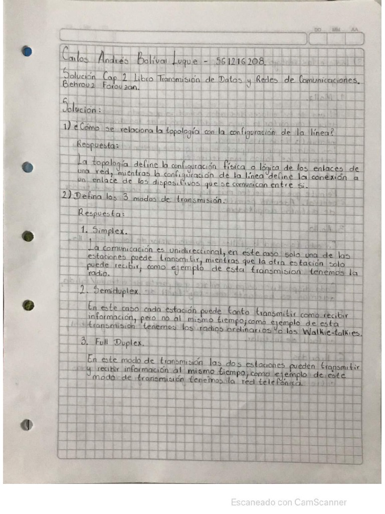 Cap2 Transmision de Datos y Redes de Comunicacion | PDF