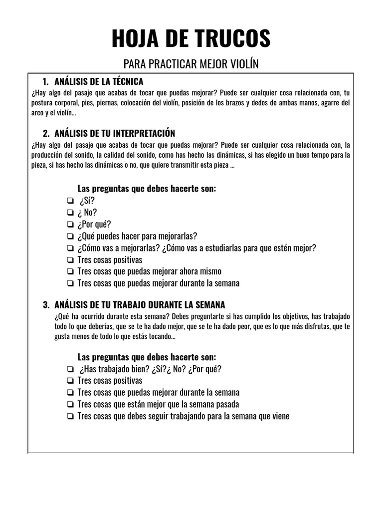 Hoja de Trucos | PDF