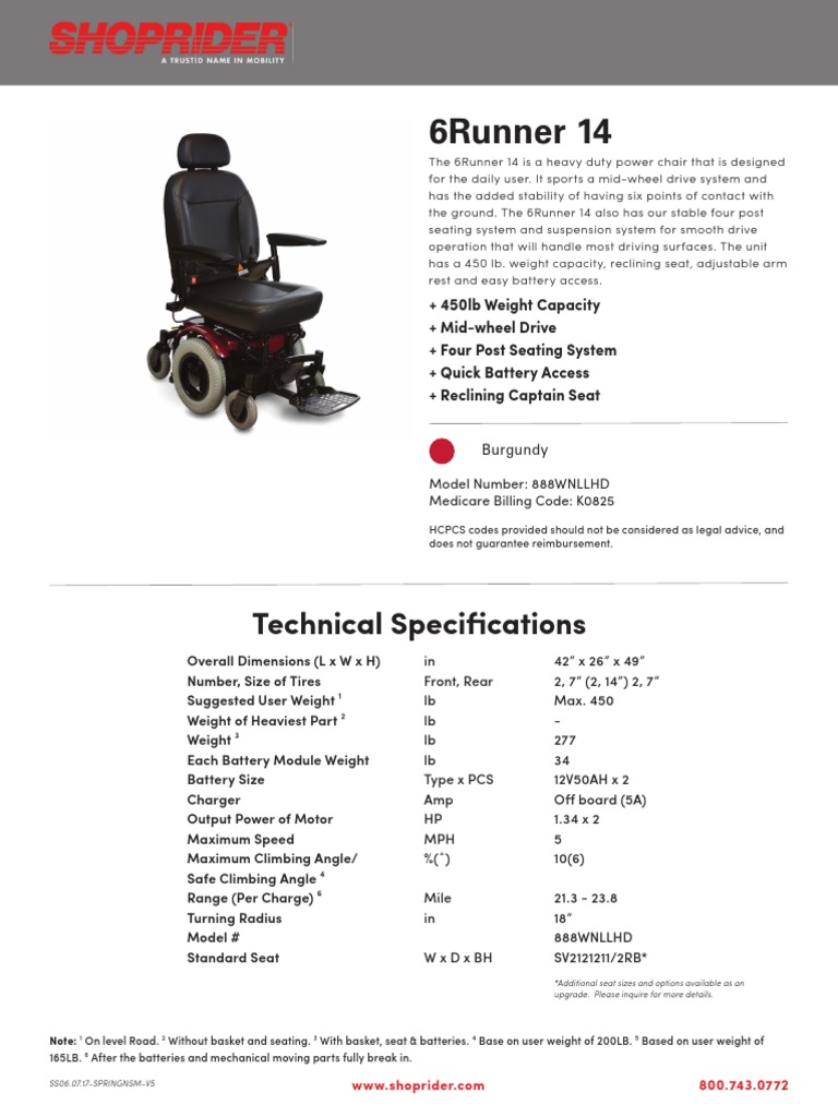 6runner 14 Gray - Sell Sheet | PDF | Battery Charger | Wheeled Vehicles