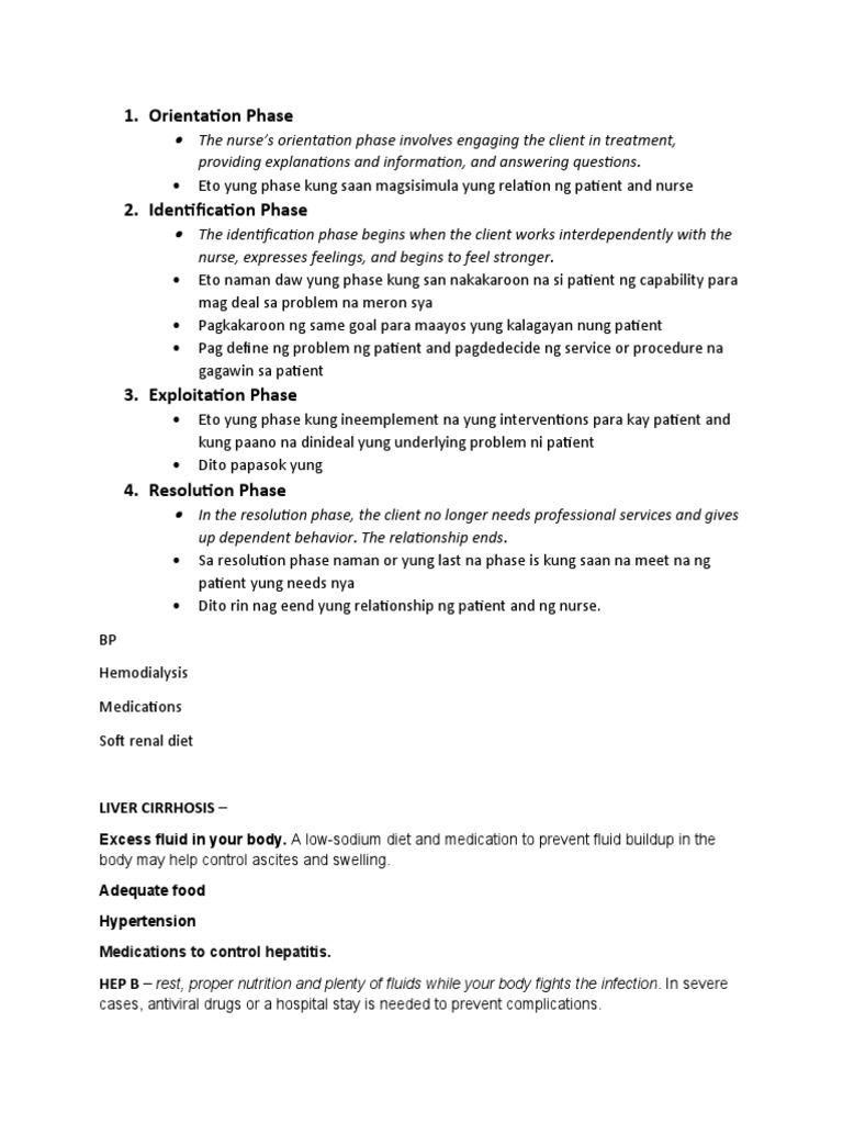 Orientation Phase: Providing Explanations and Information, and ...