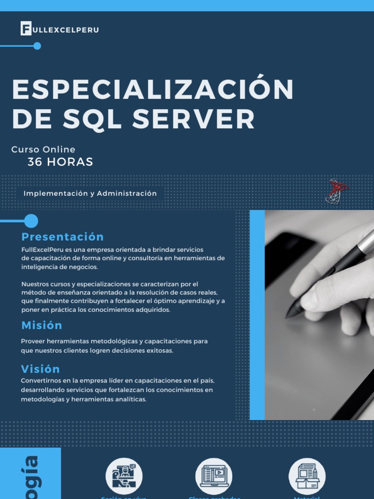 Esp. de SQL Server | PDF | SQL | Servidor SQL de Microsoft