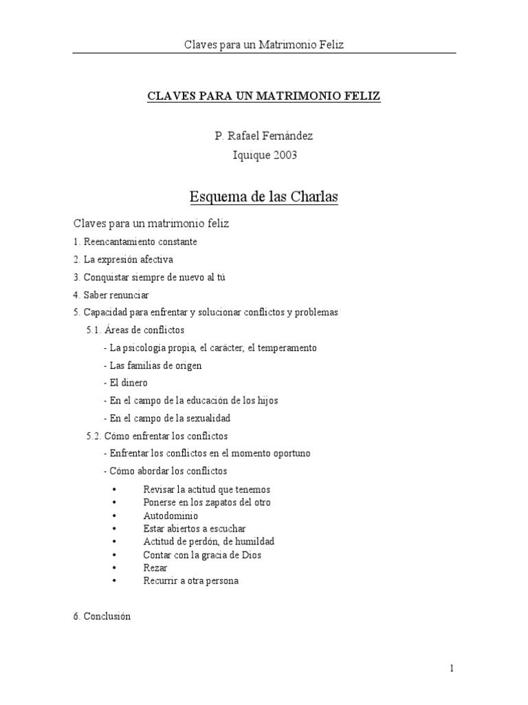 Claves para Un Matrimonio Felíz | PDF | Felicidad | Amor