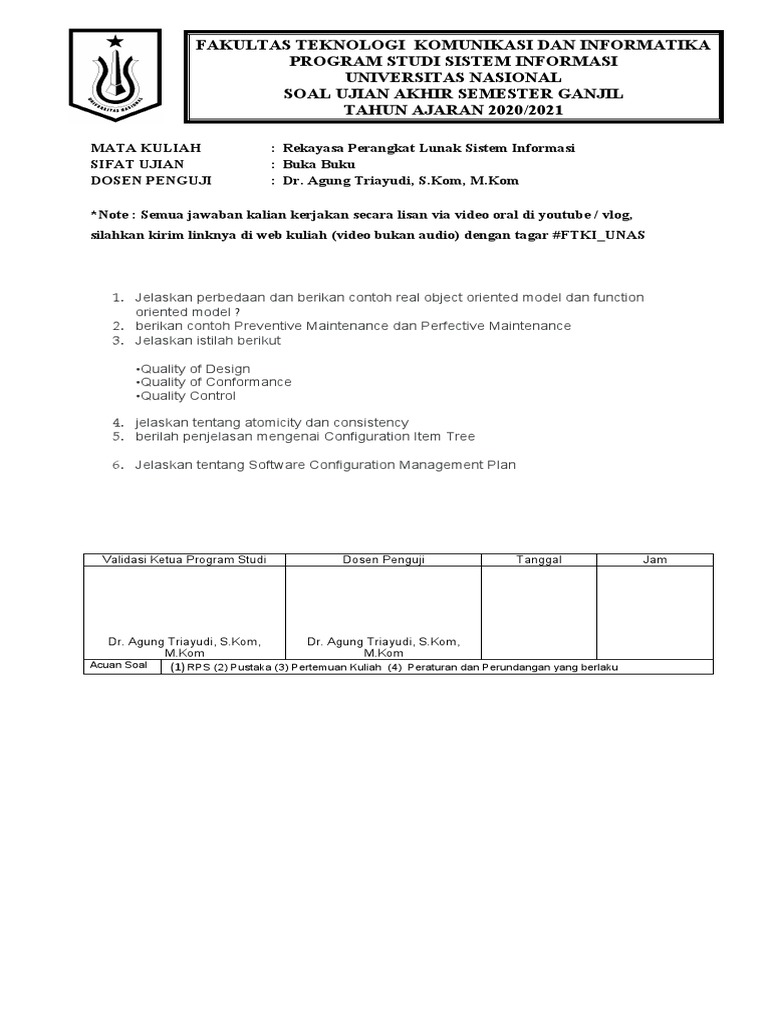 Uas RPL | PDF | Komputer