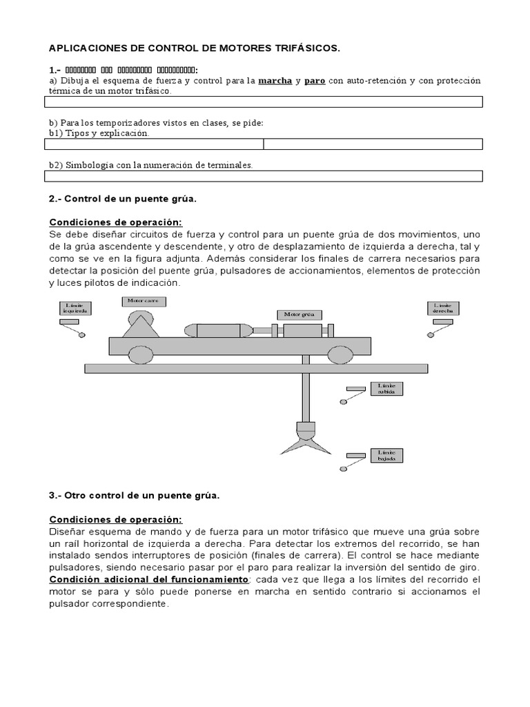 Ejercicios Comando Eléctrico | PDF | Relé | Máquinas