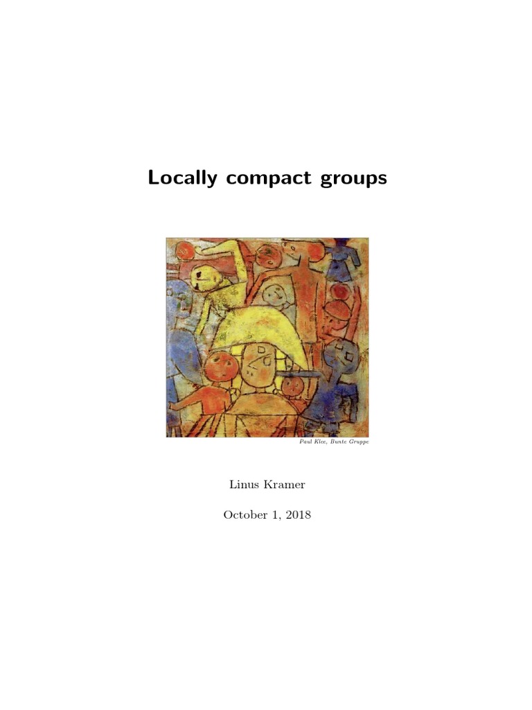 Locally Compact Groups Pdf Group Mathematics Metric Space