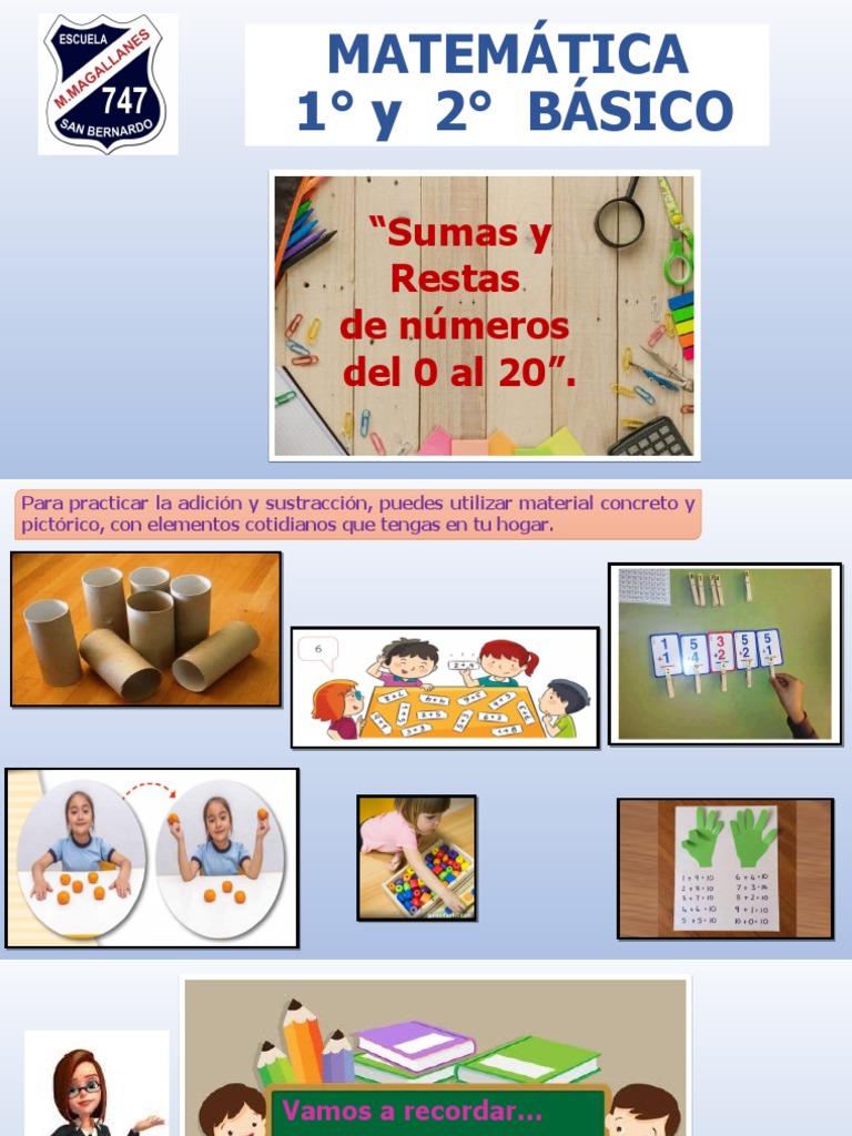 Sumas-y-Restas-con-números-del-0-al-20 | PDF