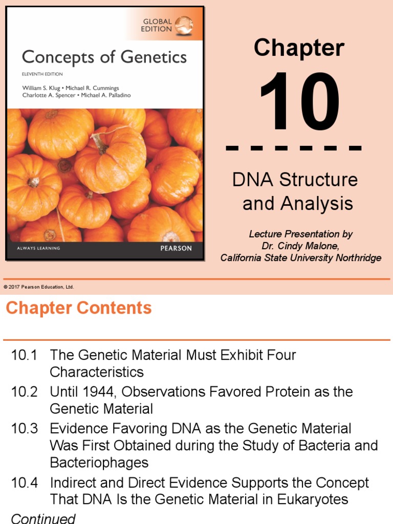Concepts of Genetics Chapter 10 Slide | PDF | Nucleotides | Rna