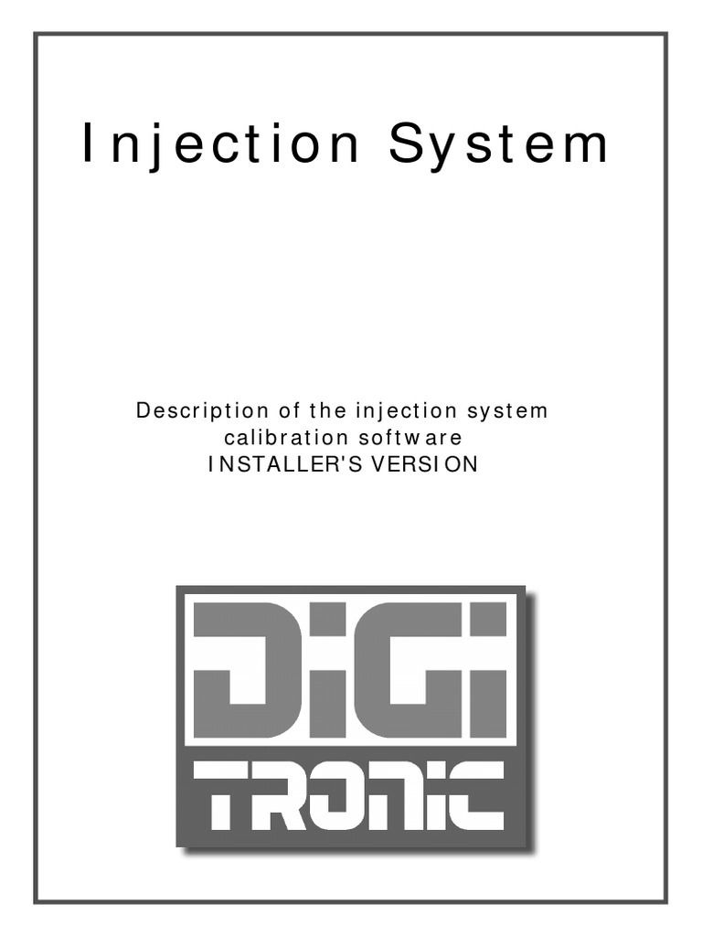 Injection System: Description of The Injection System Calibration ...