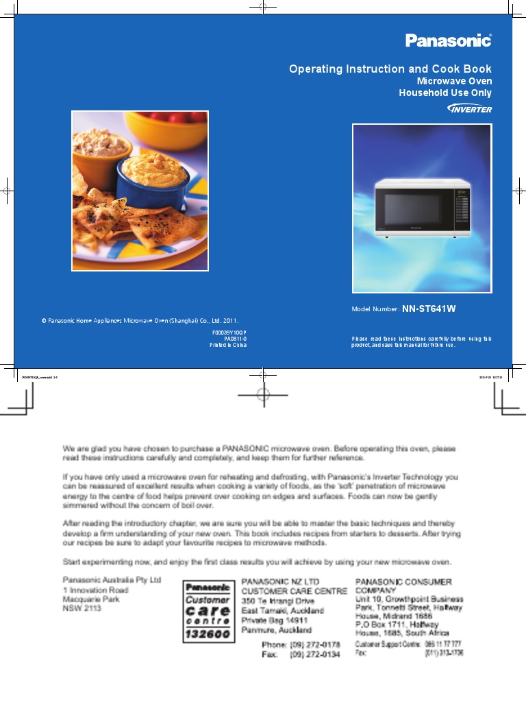Operating Instruction and Cook Book: Microwave Oven Household Use Only ...