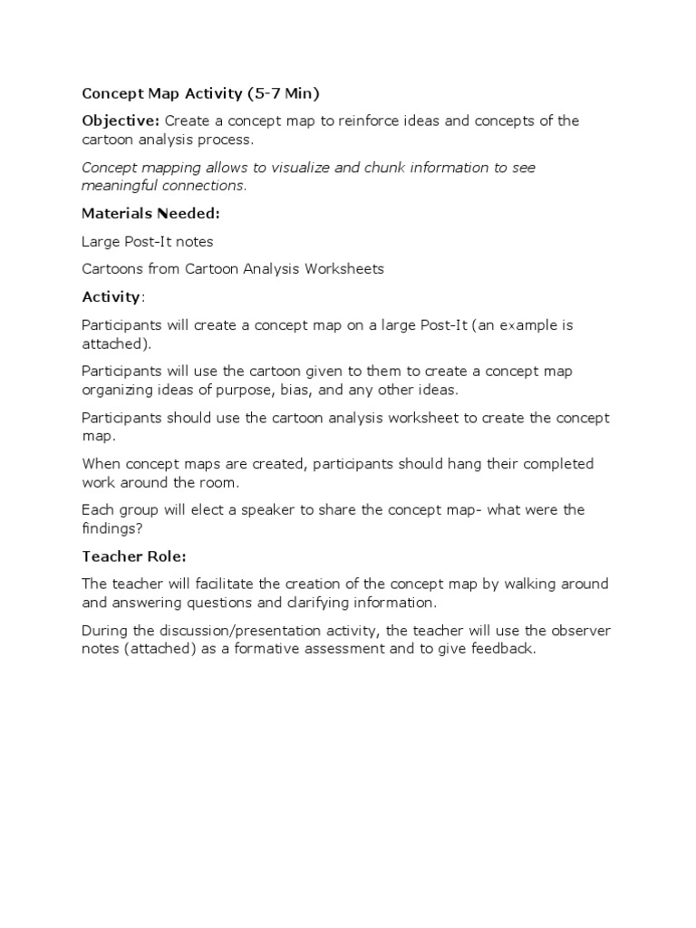 Concept Map Instructions | PDF