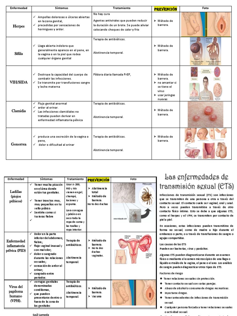 Guía de Síntomas y Tratamientos de ITS | PDF | Infección transmitida ...