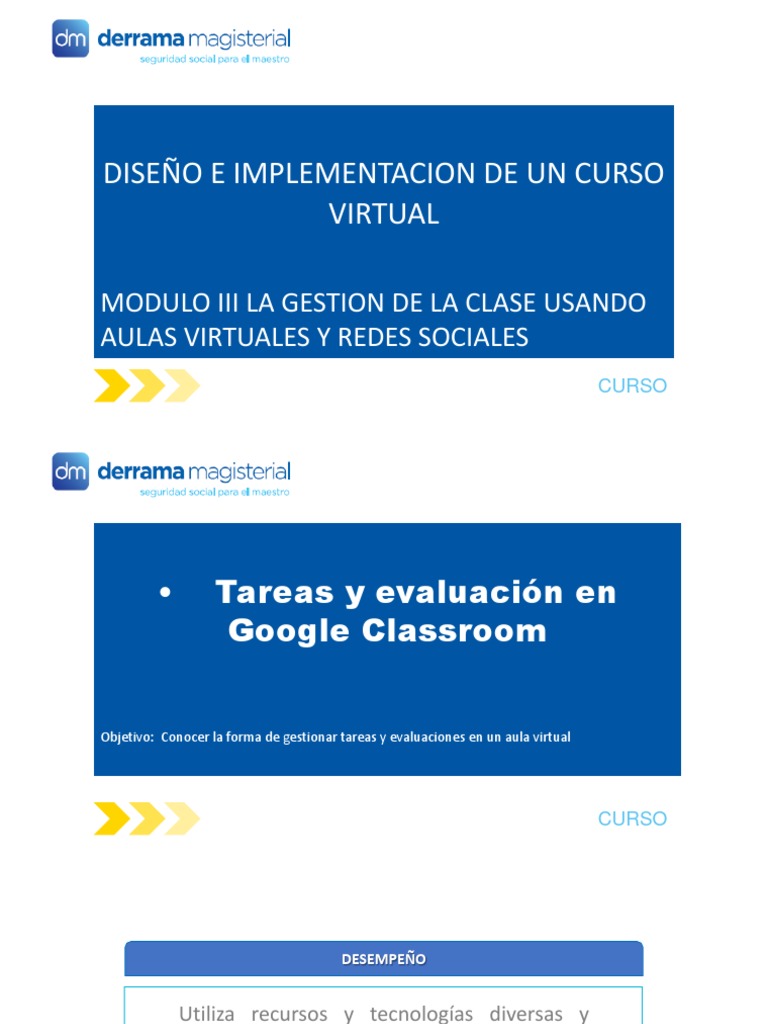 Gestión de tareas y evaluaciones en Google Classroom | PDF ...
